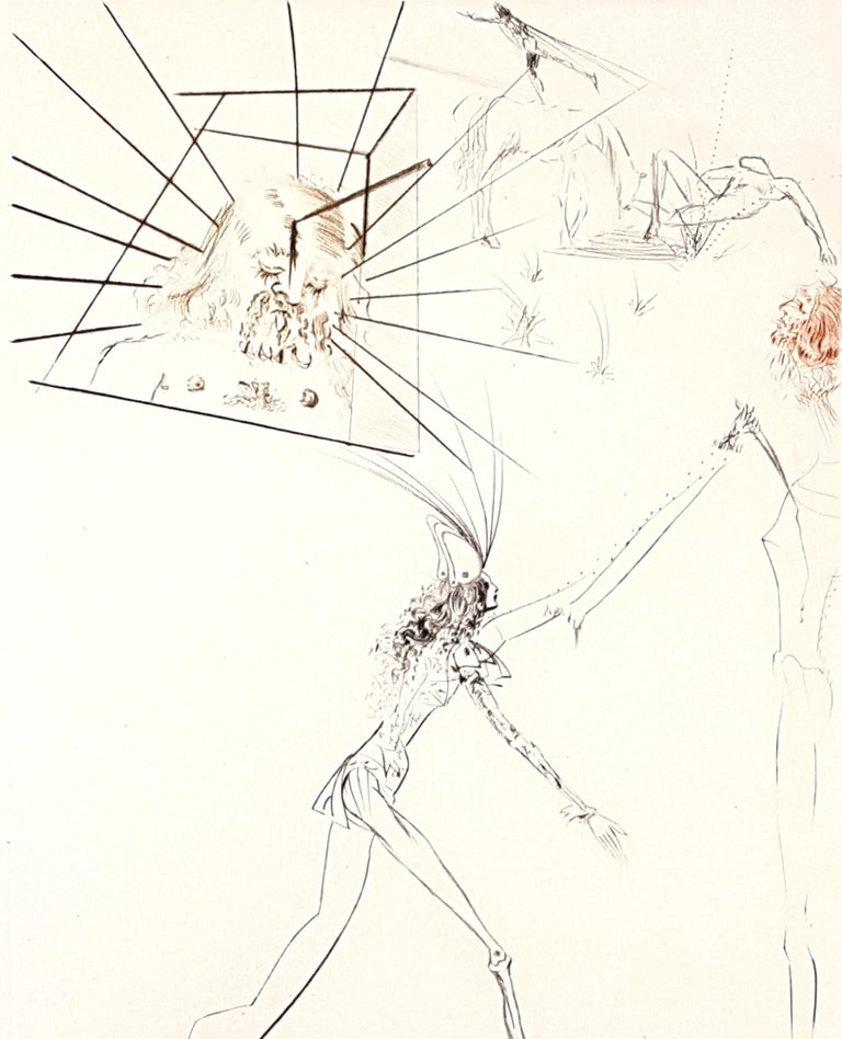 Salvador Dalí­ - Les Trois Barons Félons - Original Etching attr. to S ...