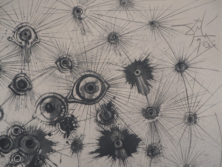 Salvador Dalí­ - Mythology : Argus (the Peacock) - Original etching ...