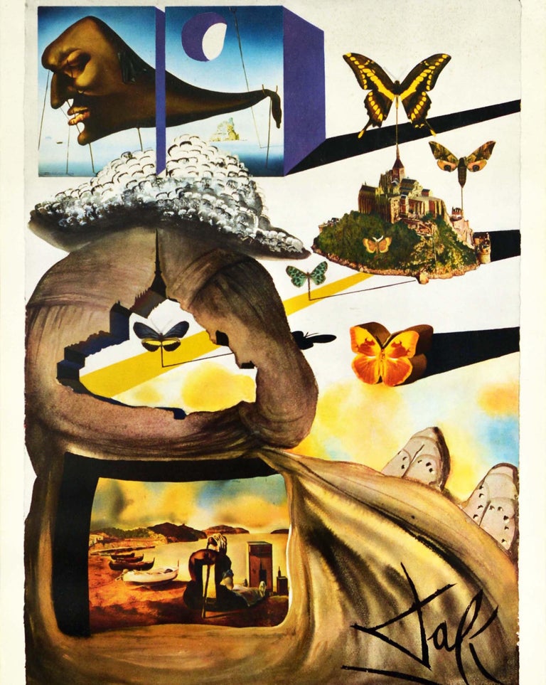 Salvador Dalí­ - Original Vintage Poster Normandy By Dali For SNCF ...