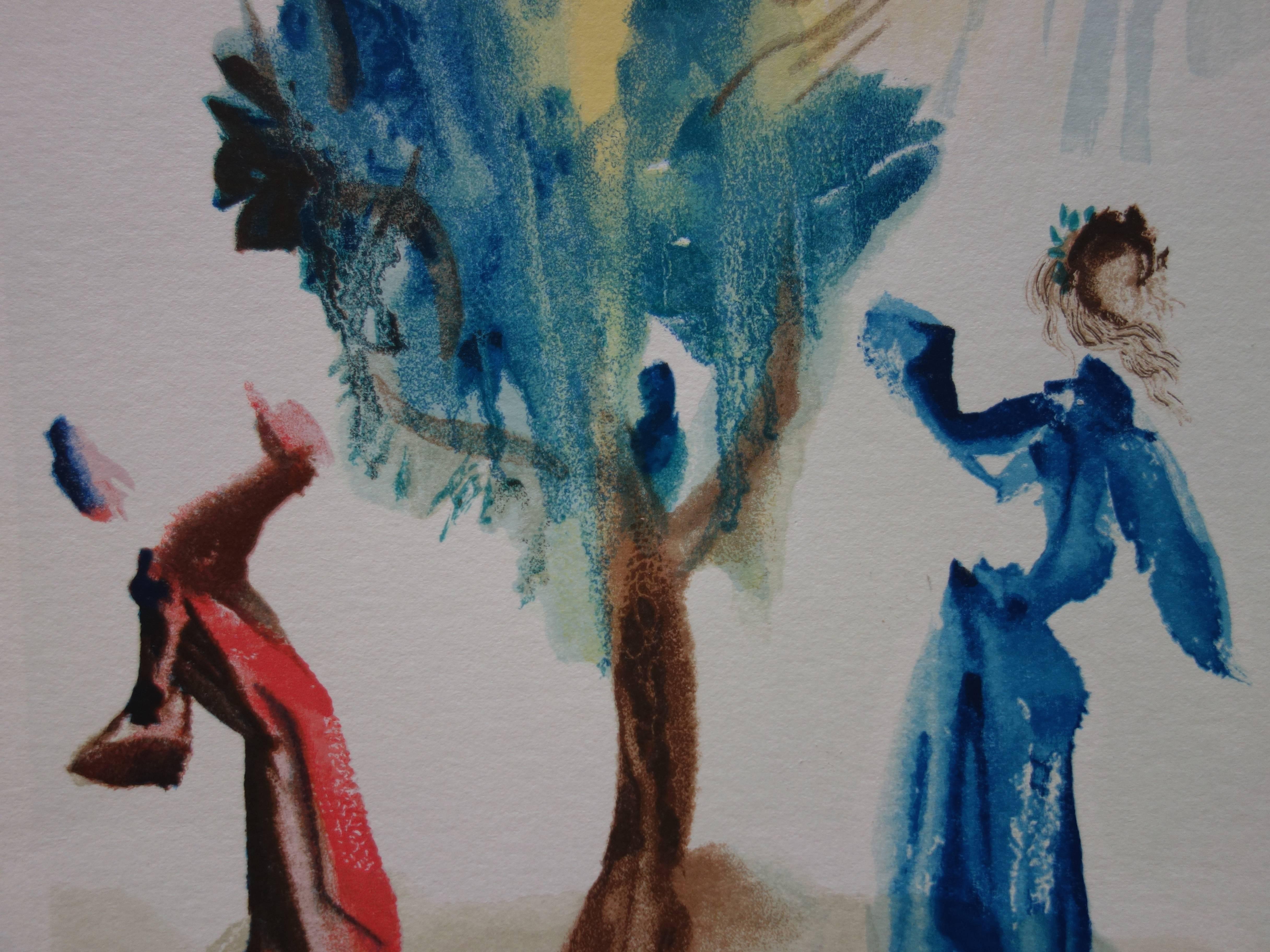 Salvador Dalí­ - Purgatory 24, The Tree of Punishment - Color woodcut ...