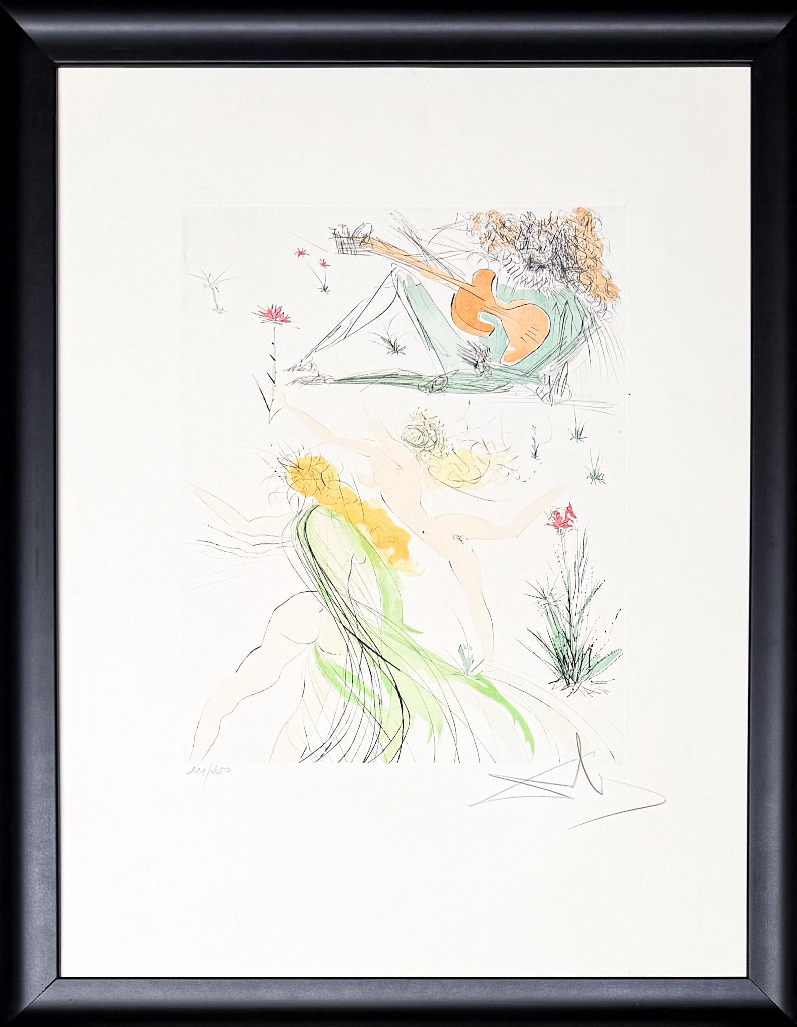 Salvador Dalí­ - Salvador Dalí (1904–1989) - Hand-watercolored drypoint ...