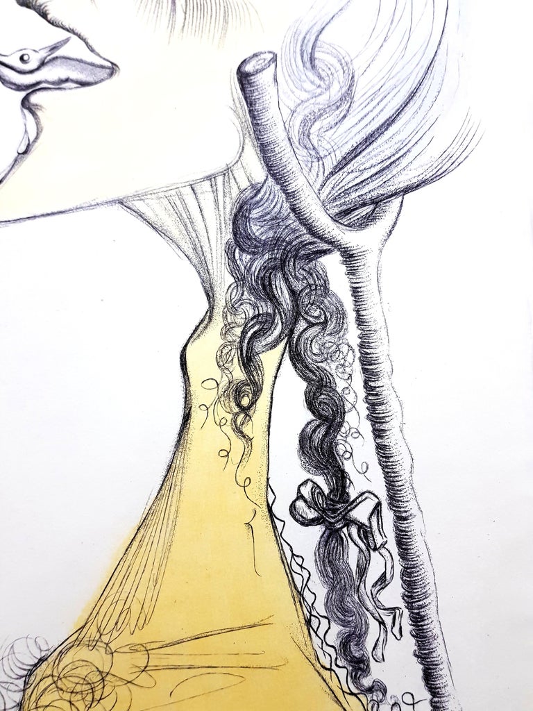 Salvador Dalí­ - Salvador Dali - Bird on Tongue - Original Etching For ...
