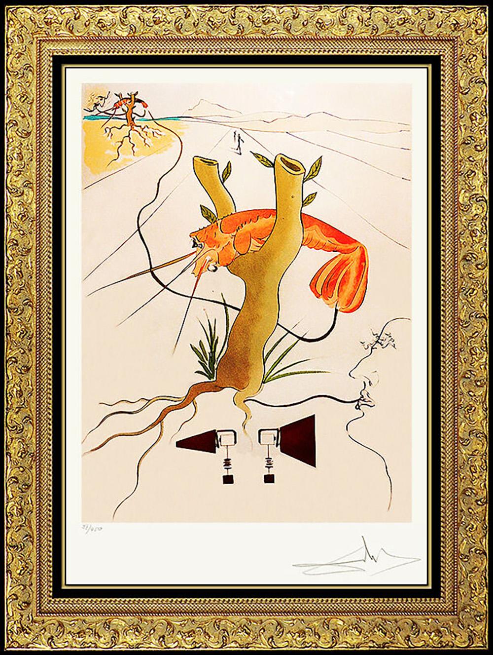 Salvador Dalí­ - Salvador Dali Color Etching Hand Signed Rare Authentic ...
