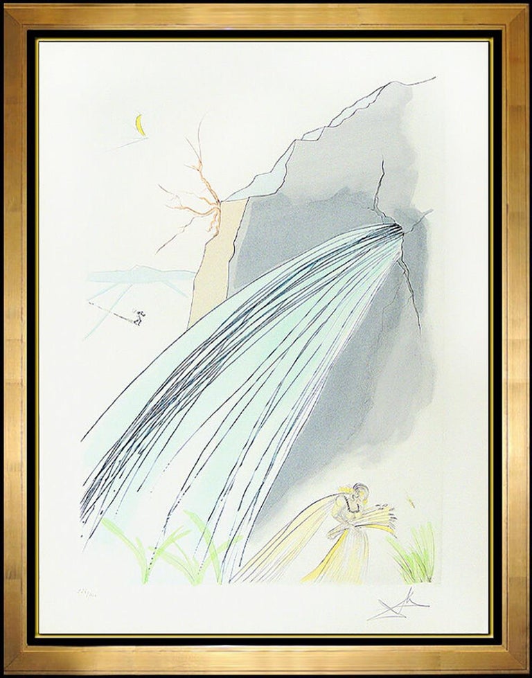 Salvador Dalí­ - SALVADOR DALI Color Etching Original HAND SIGNED ...