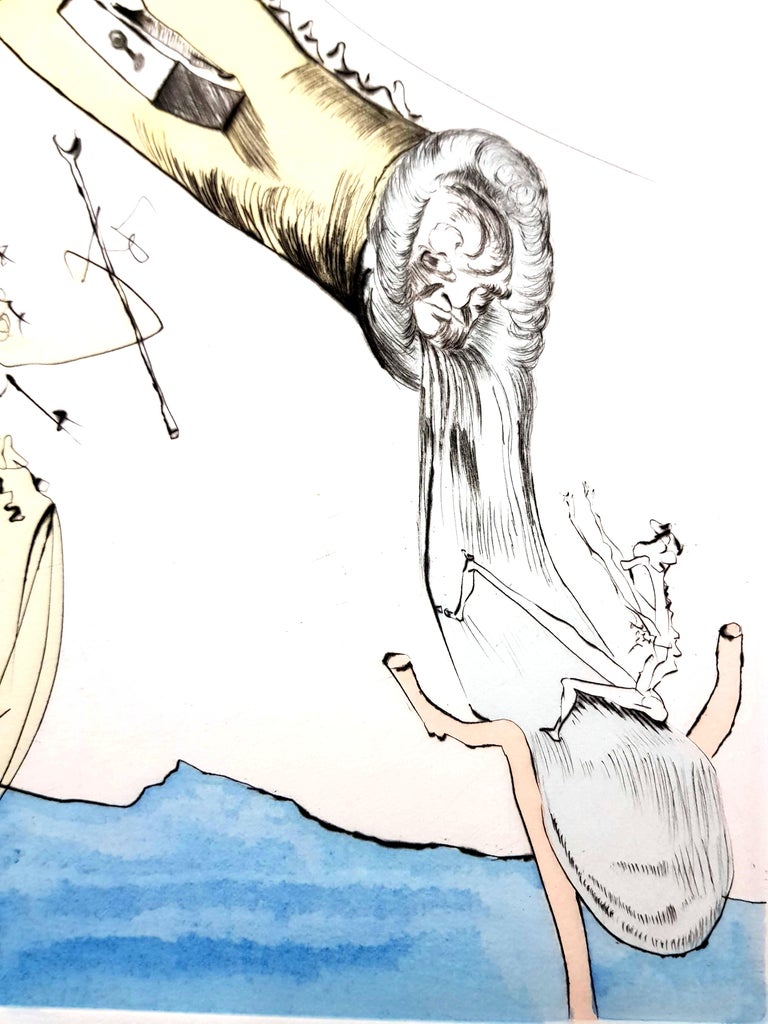 Salvador Dalí­ - Salvador Dali - Freud with a Snail's Head - Original ...