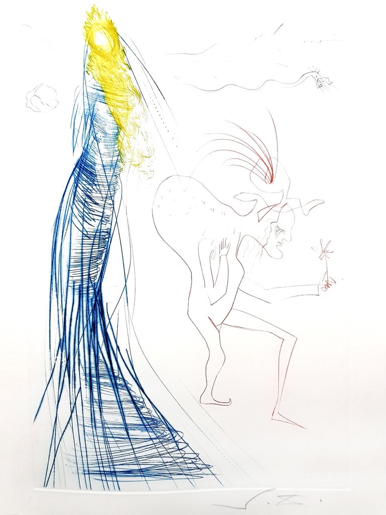 Salvador Dali - Frocin, the Bad Dwarf - Original Etching at 1stDibs