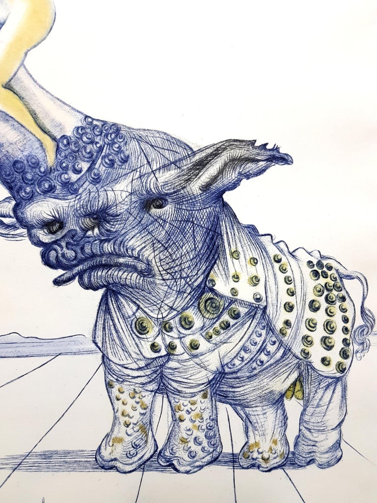 Salvador Dalí­ - Salvador Dali - Girl on Rhinoceros Horn For Sale at ...