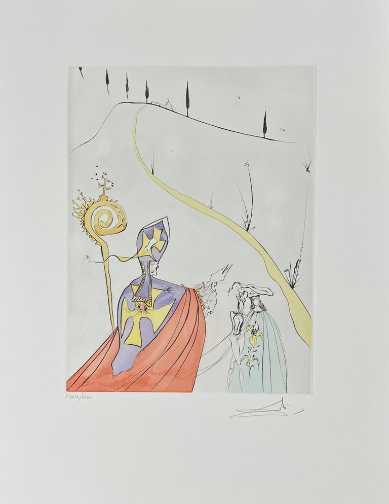 Salvador Dalí­ - Salvador Dalí, "L''amour sacré de Gala", original ...