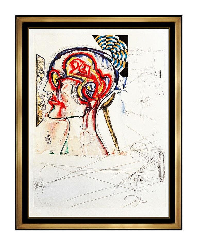 Salvador Dalí­ - Salvador Dali Lithograph Spectacles Hand Signed Large ...