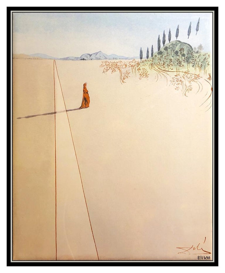 Salvador Dalí­ - Salvador Dali Rare Divine Comedy Glazed Ceramic Signed ...