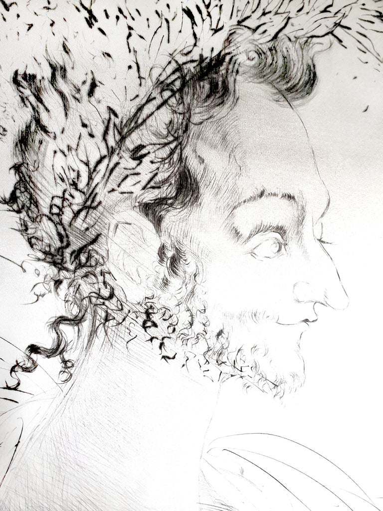 Salvador Dalí­ - Salvador Dali - The Crown - Original Etching on Silk ...