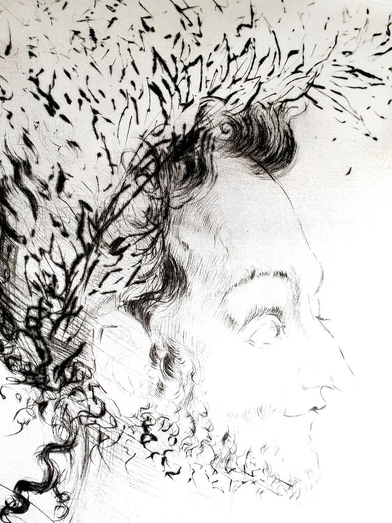 Salvador Dalí­ - Salvador Dali - The Crown - Original Etching on Silk ...