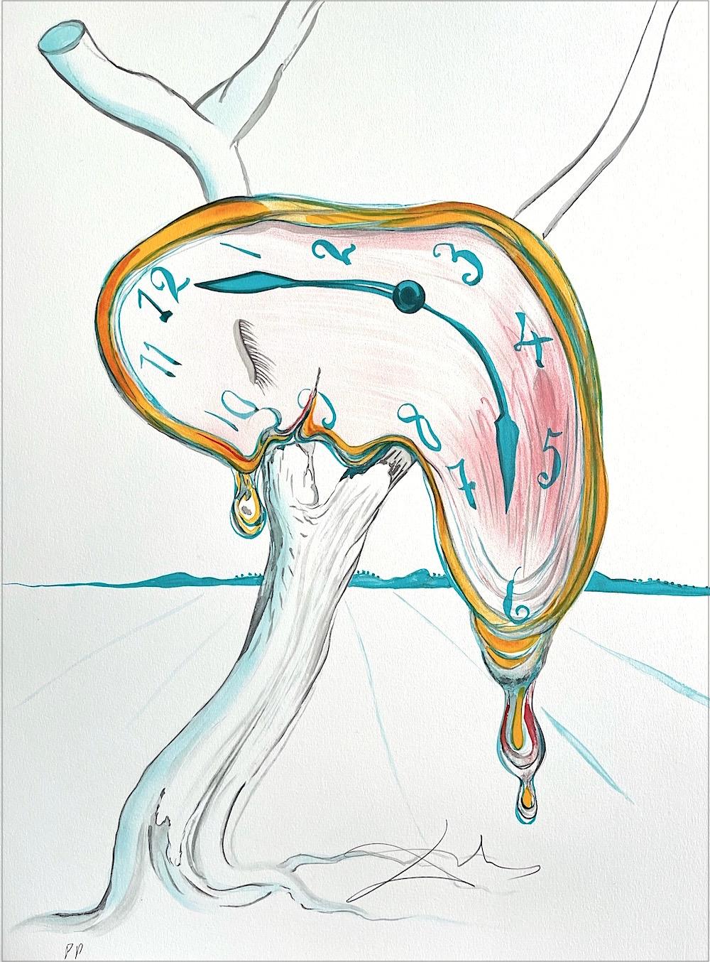 Salvador Dalí­ - TEAR OF TIME Melting Clock, Hand Signed Lithograph on ...