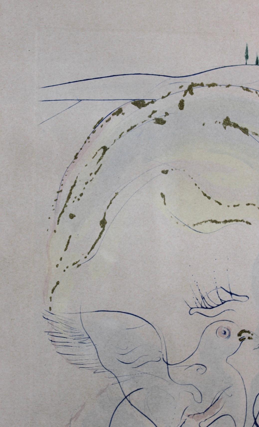 Salvador Dalí­ - The Dove-like Eyes on the Bride, Original Salvador ...