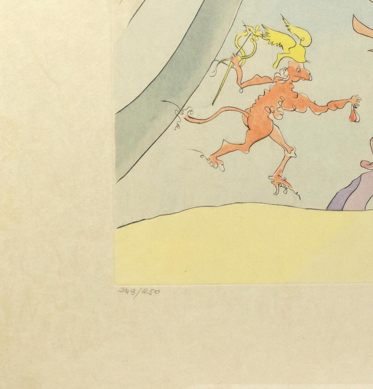 The Elephant and Jupiter's Monkey - Attr. to S.Dalì - 1974 For Sale at ...