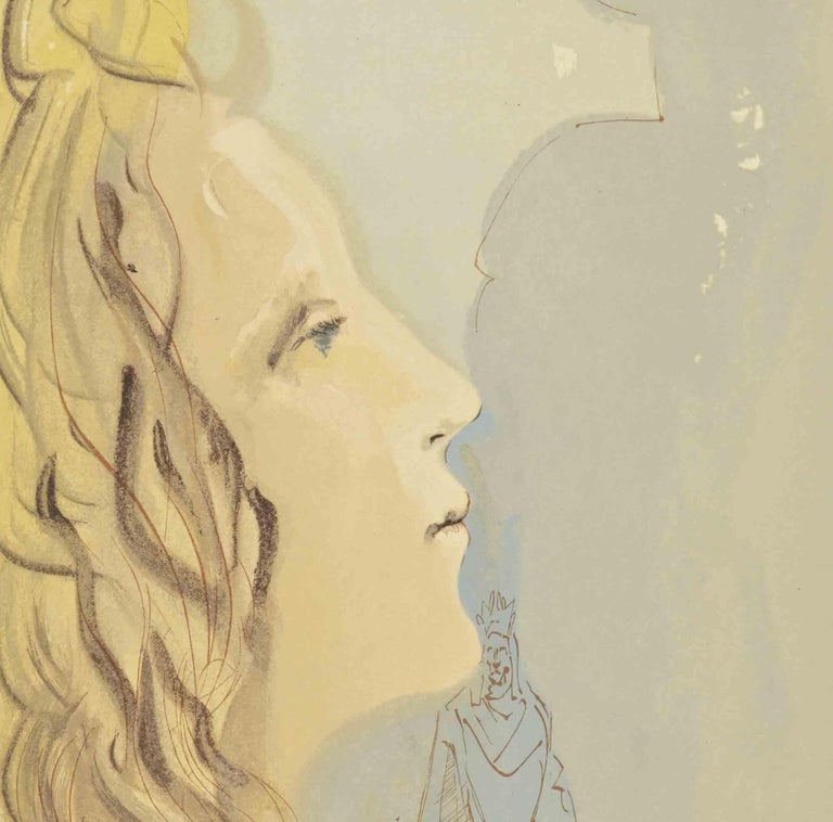 The Greatest Beauty of Beatrice - Woodcut - 1963 For Sale at 1stDibs