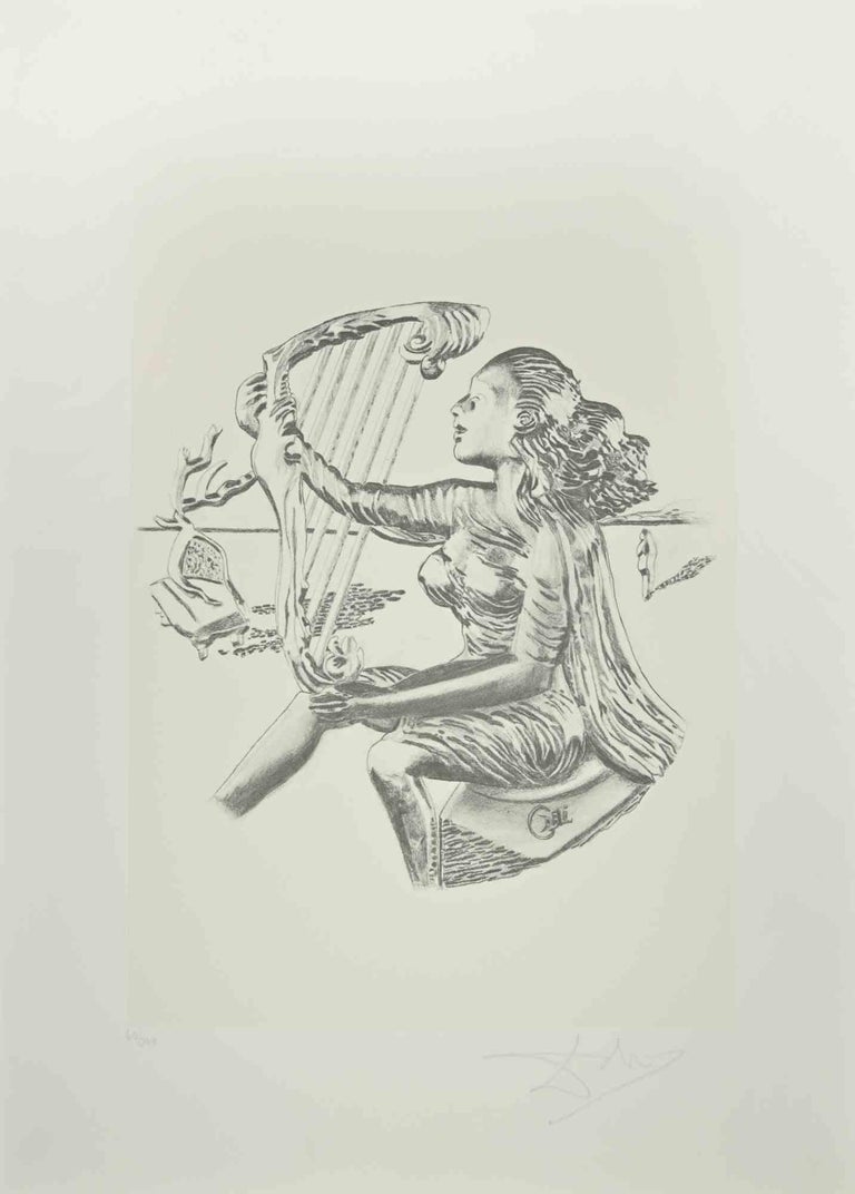 The Music- Lithograph - 1980 For Sale at 1stDibs