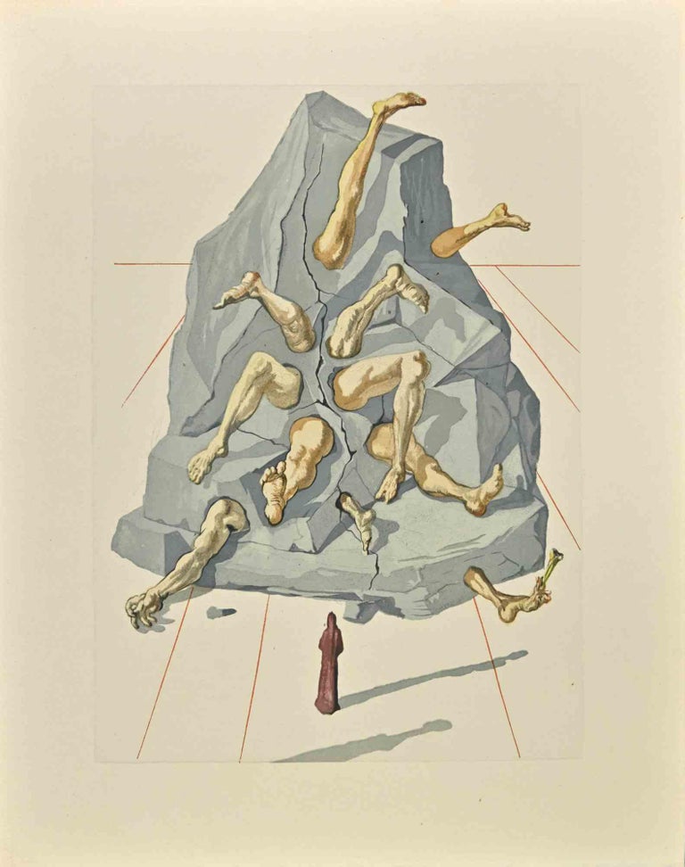 The Simonists - Hell - Woodcut attire. to Salvador Dali - 1963 For Sale ...