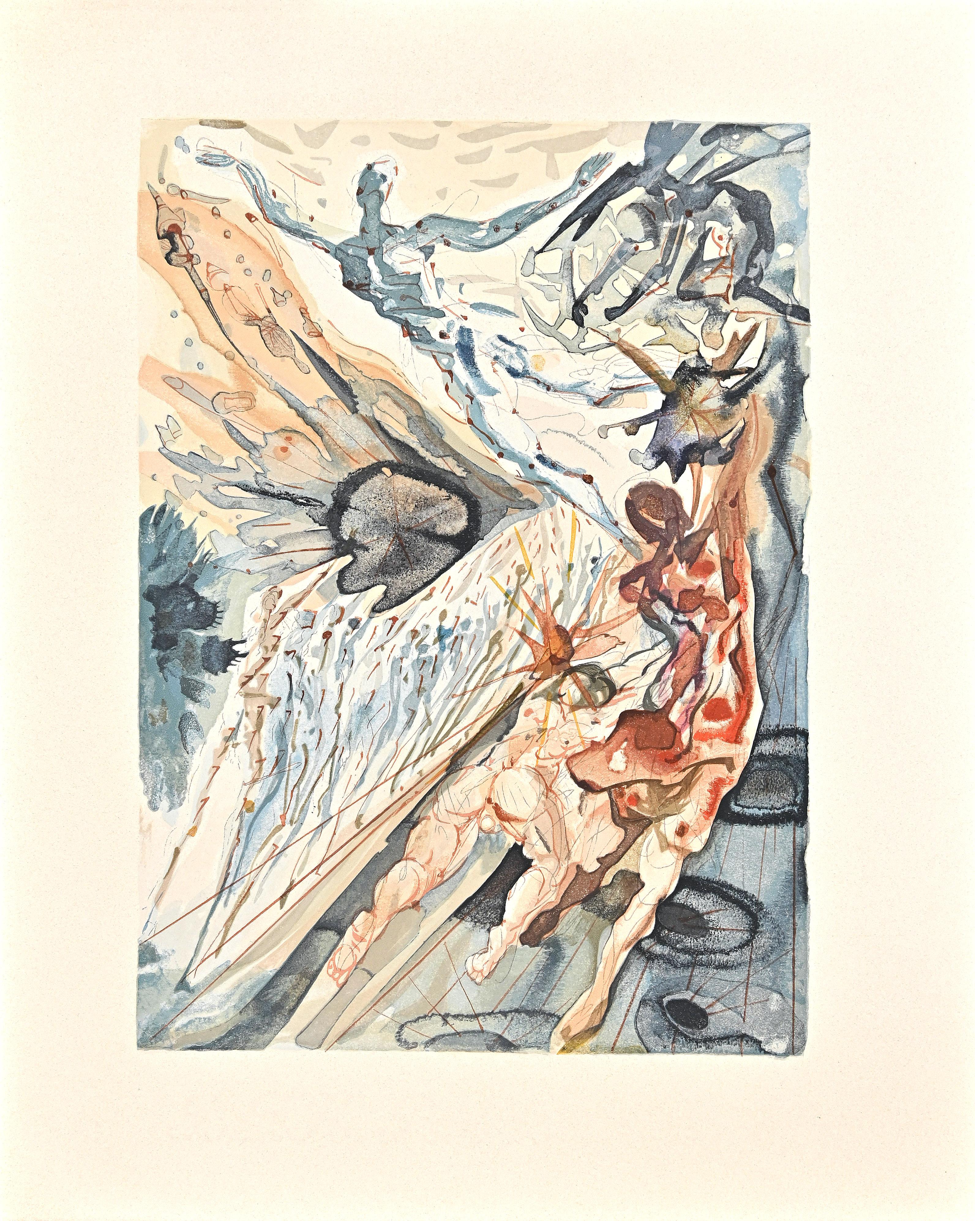 Salvador Dalí­ - Heaven 21 : The Mystic Ladder - Woodcut - 1963 at 1stDibs