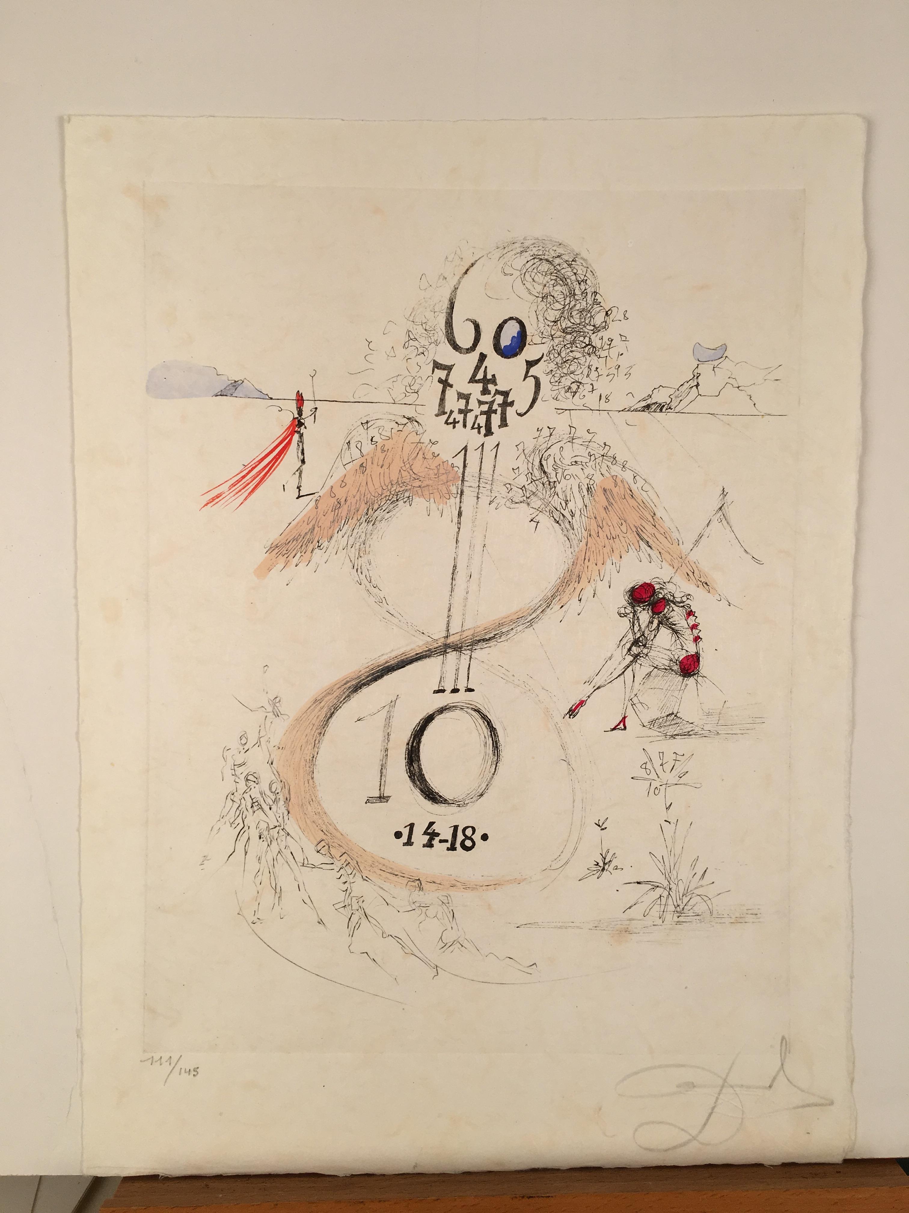 Salvador Dalí­ - "The War 1914-18" from "Poèmes Secrets by Guillaume ...