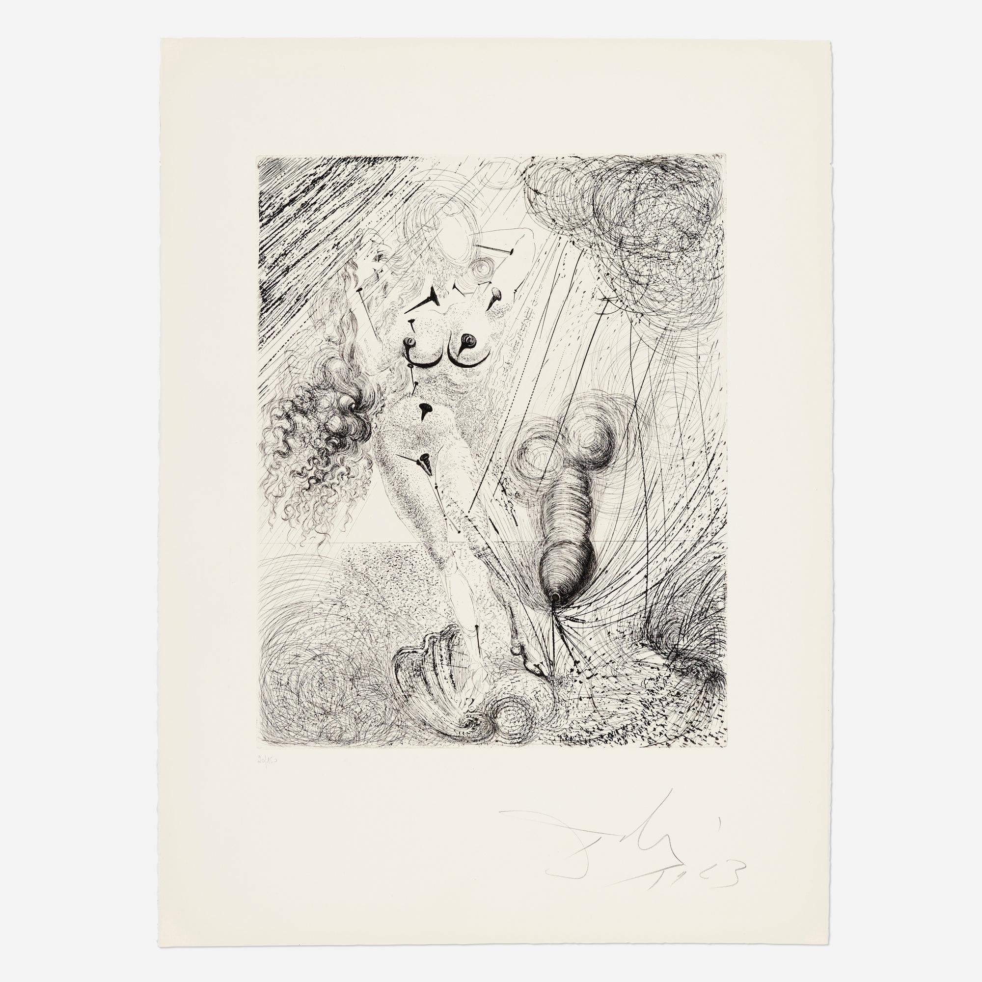 Salvador Dalí­ - Plate from "Tristan and Isolde": Frocin, The Bad Dwarf ...