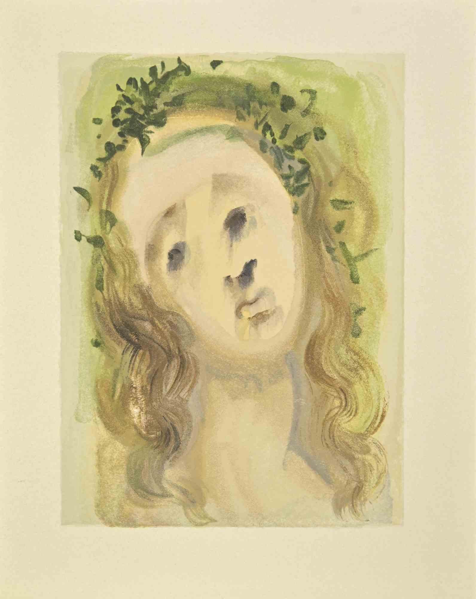 Piccarda Donati - The Divine Comedy - Woodcut - 1963 For Sale at 1stDibs