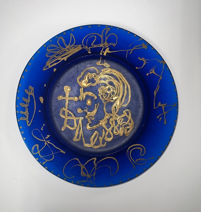 Salvador Dalí­ - Salvador Dalí, "Triomphale", Daum glass plate, 1970 ...