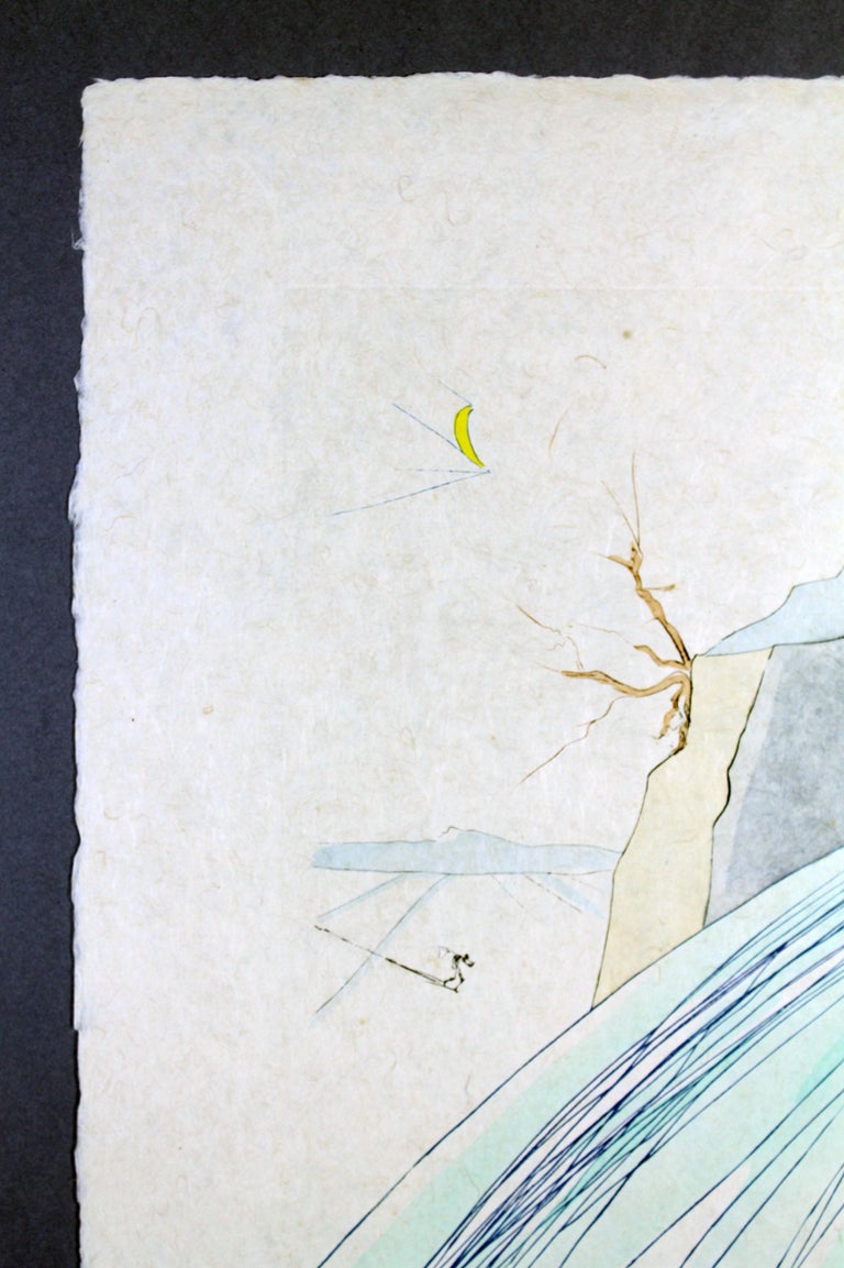 Salvador Dali, "The Rock" Etching with Drypoint and Stencil in Colors ...