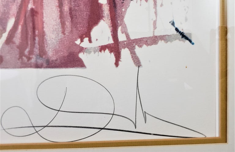 Salvadore Dali Signed 'Wailing Wall' Lithograph #183/250 in a Gallery ...