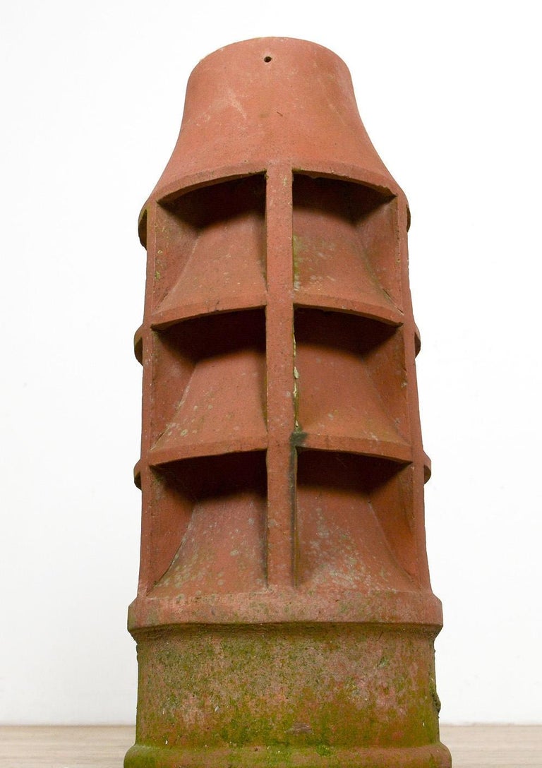 Salvaged Clay Louvre Chimney Pot, 20th Century For Sale at 1stDibs