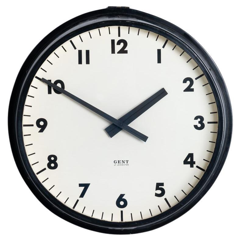 Vintage Swiss Beige Wall Clock from Favag, 1970s For Sale at 1stDibs