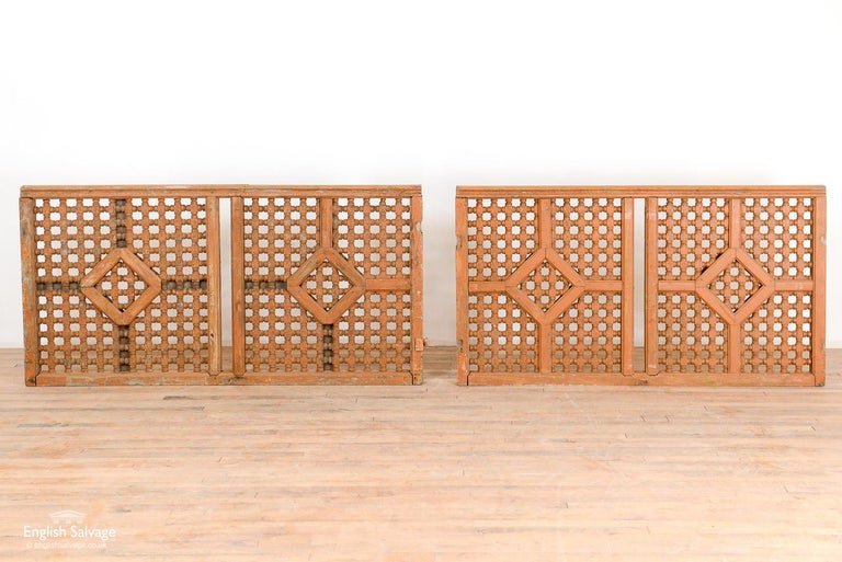 Salvaged Moroccan Fretwork Wooden Panels, 20th Century For Sale at 1stDibs