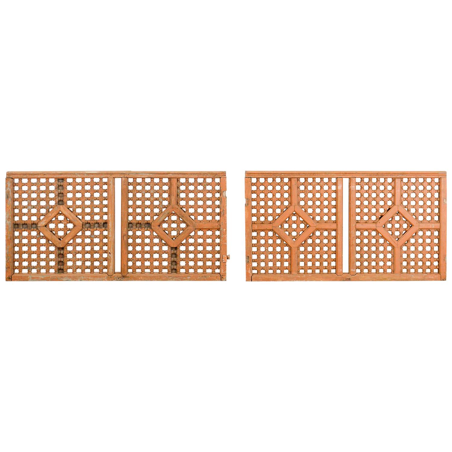 Salvaged Moroccan Fretwork Wooden Panels, 20th Century For Sale at 1stDibs