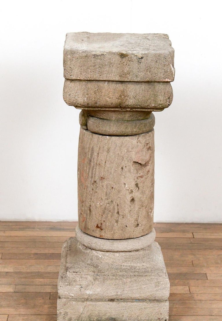 Salvaged Old Sandstone Pillar, 20th Century For Sale at 1stDibs