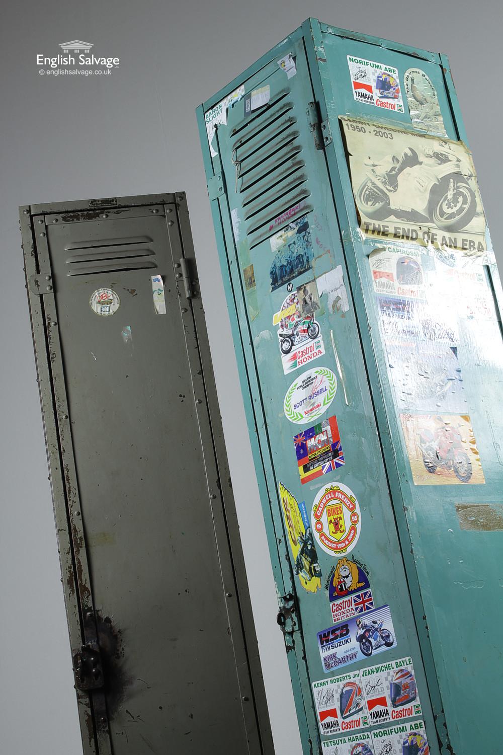 Salvaged Vintage Industrial Metal Lockers, 20th Century For Sale at ...