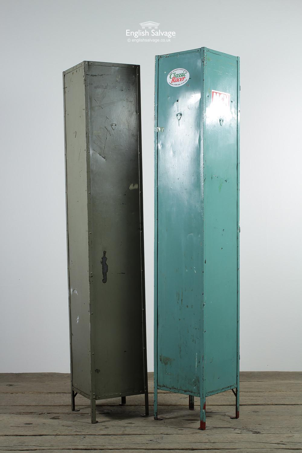 Salvaged Vintage Industrial Metal Lockers, 20th Century For Sale at ...