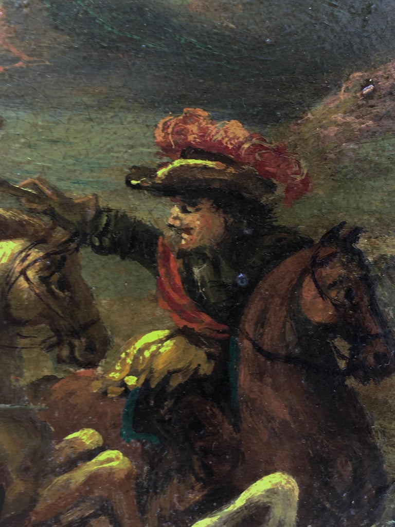 Salvatore Alfano - CAVALRY BATTLE - Neapolitan School Italy Figurative ...