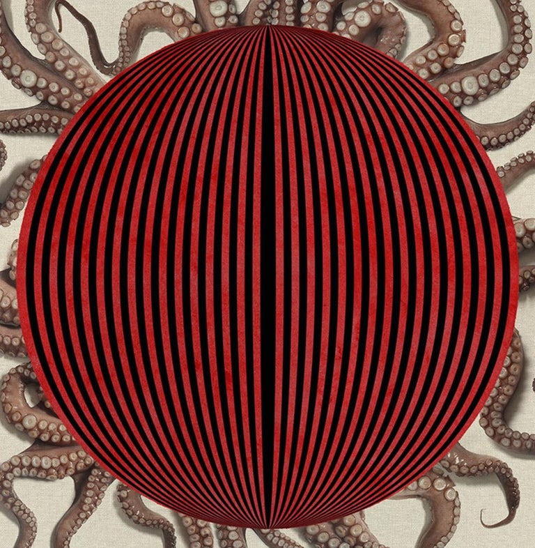 Salvatore Arnone - 0087, From The series ONE. Mix media on fabric For ...