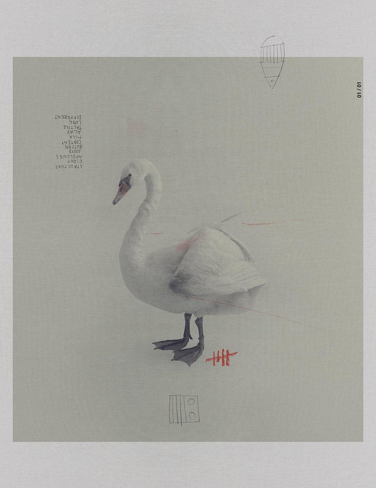 Salvatore Arnone - 1785, From The series ONE. Mix Media on fabric. For ...