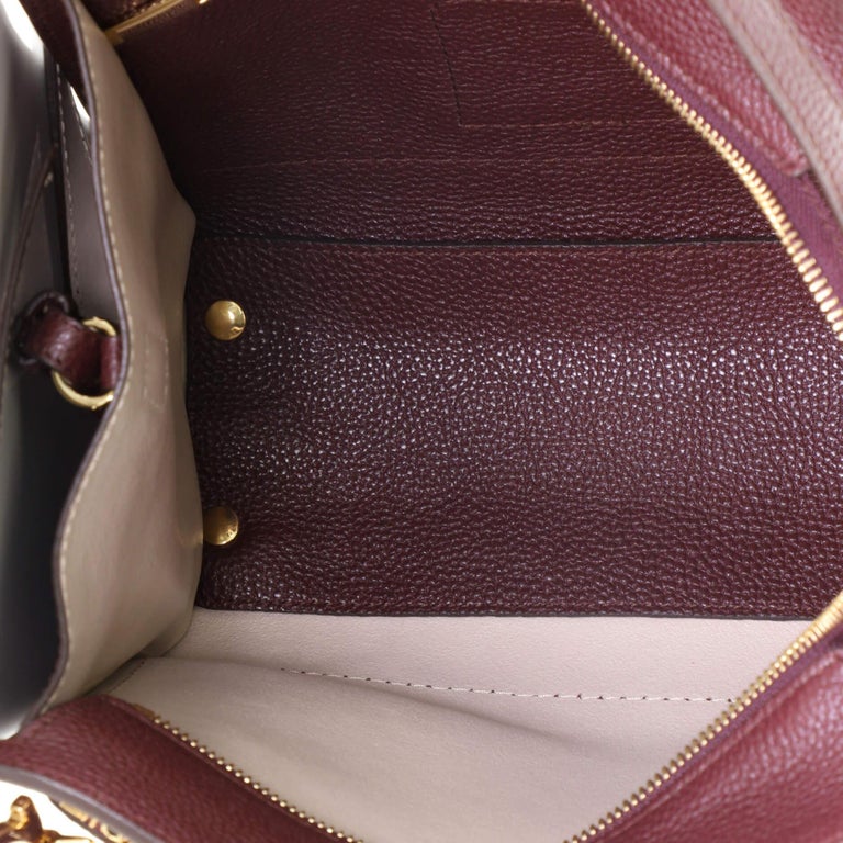 Salvatore Ferragamo Amy Tote Pebbled Leather Small For Sale at 1stDibs