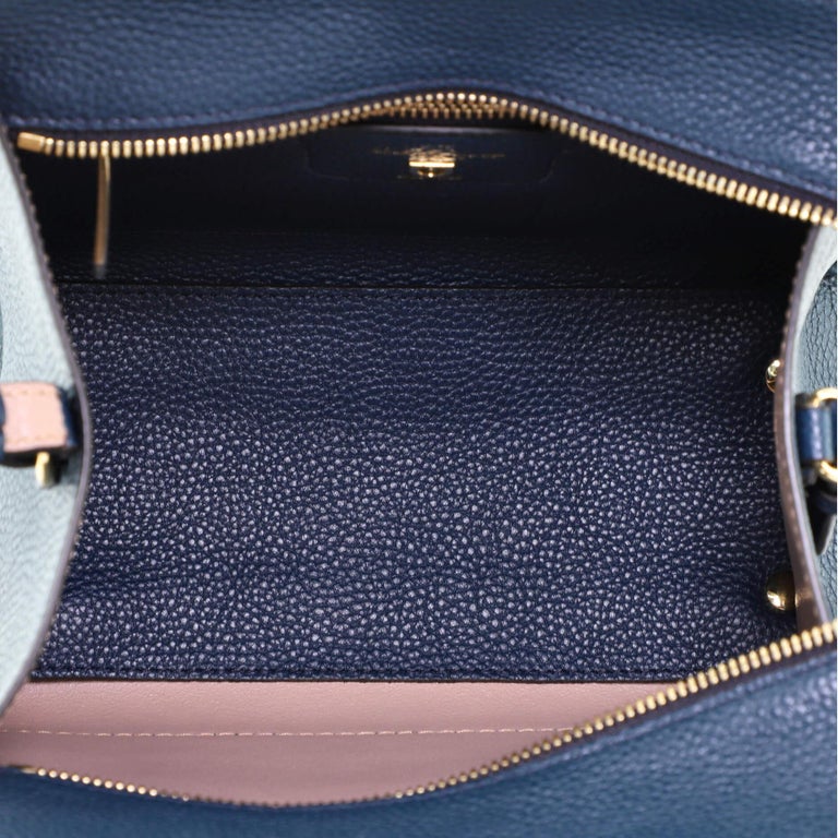 Salvatore Ferragamo Amy Tote Pebbled Leather Small at 1stDibs