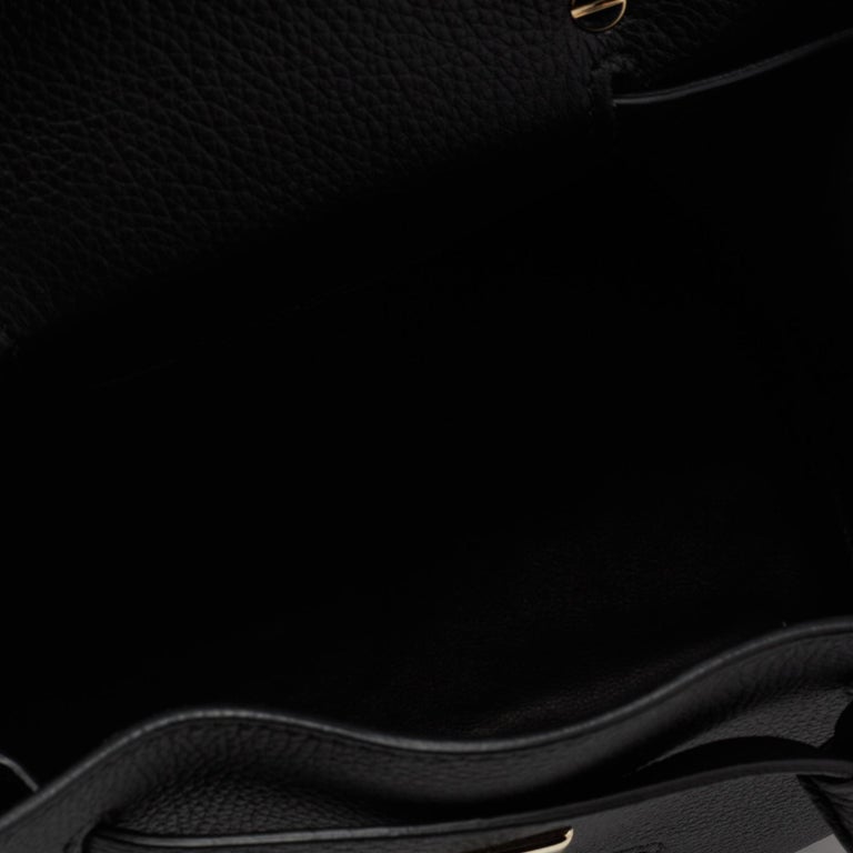 Salvatore Ferragamo Black Leather Studio Backpack at 1stDibs
