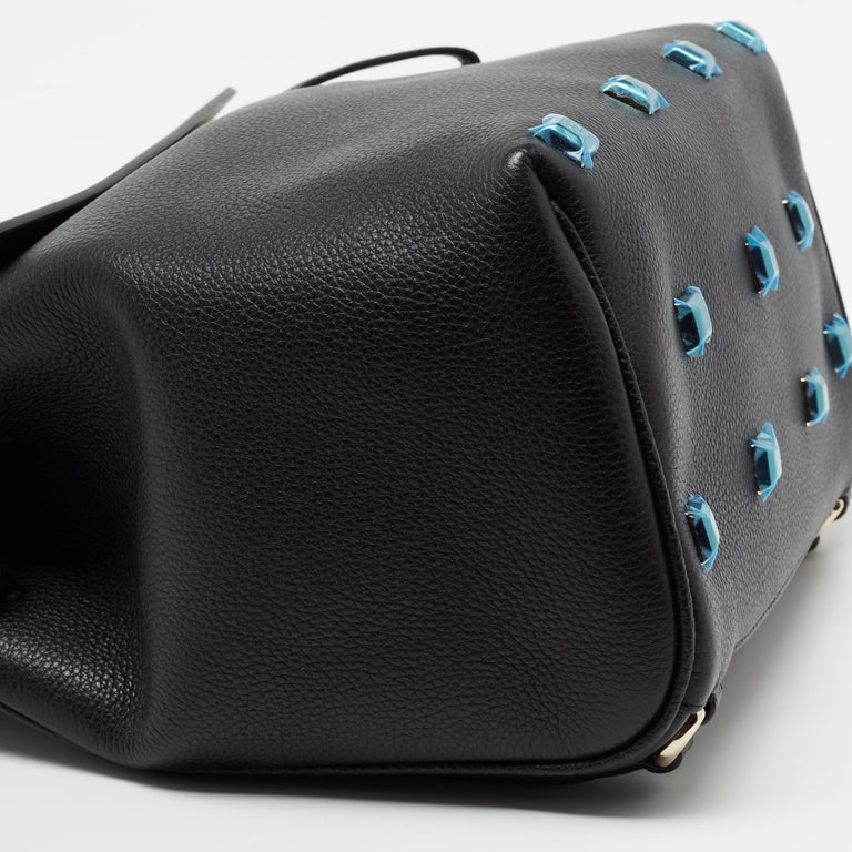 Salvatore Ferragamo Black Leather Studio Backpack at 1stDibs