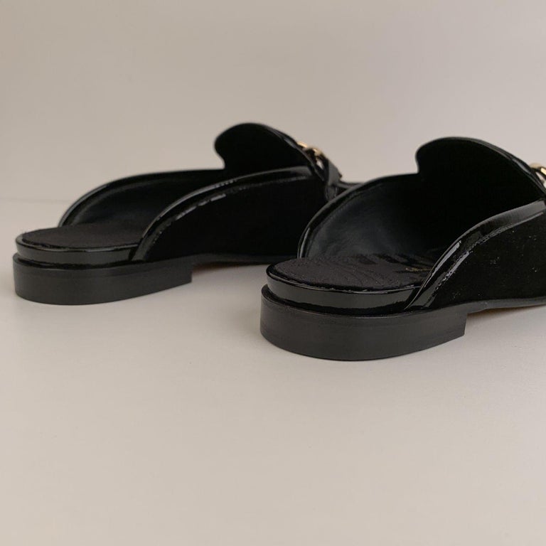 Salvatore Ferragamo Black Velvet Girl Mules Shoes Size 7C 37.5C For ...