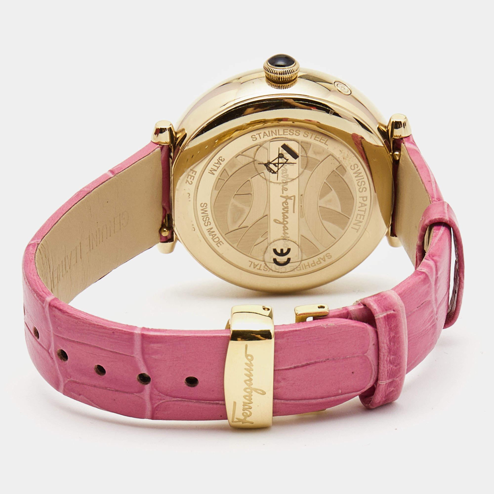 Salvatore Ferragamo Cuore Beating Heart Gold Tone Stainless Steel ...