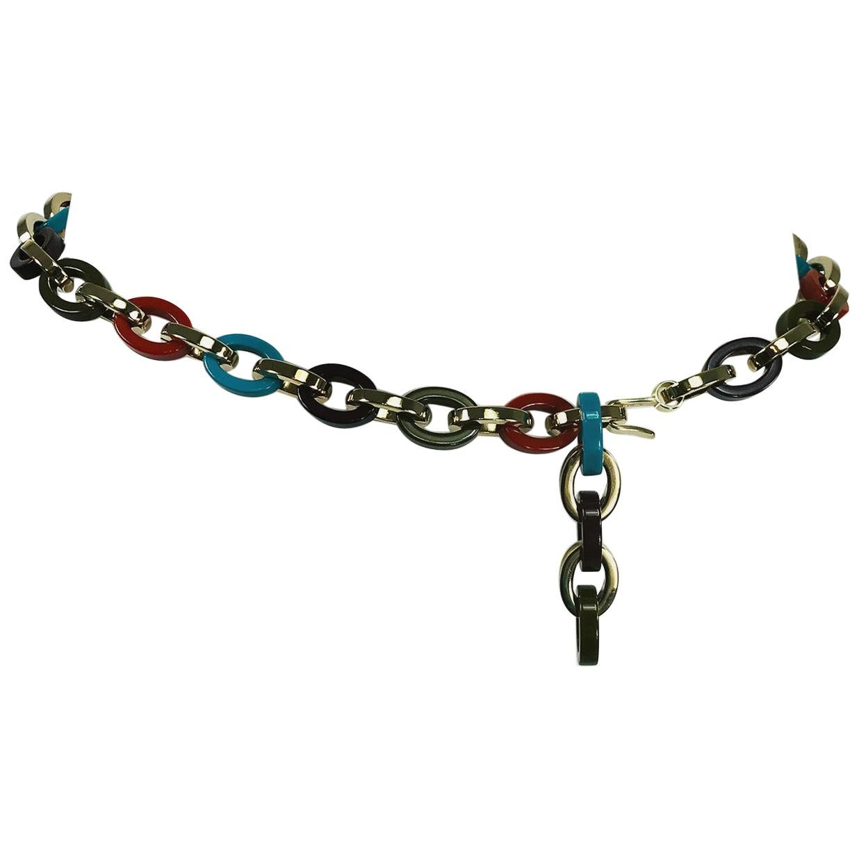 Saint Laurent Brown Belt / YSL Silver Logo Buckle (Size 85/34) For Sale ...