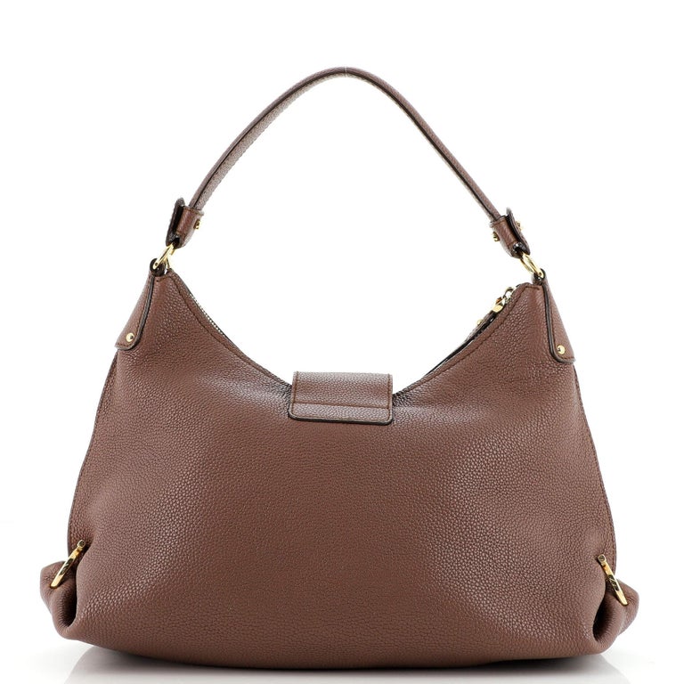 Salvatore Ferragamo New Fanisa Hobo Leather Small at 1stDibs