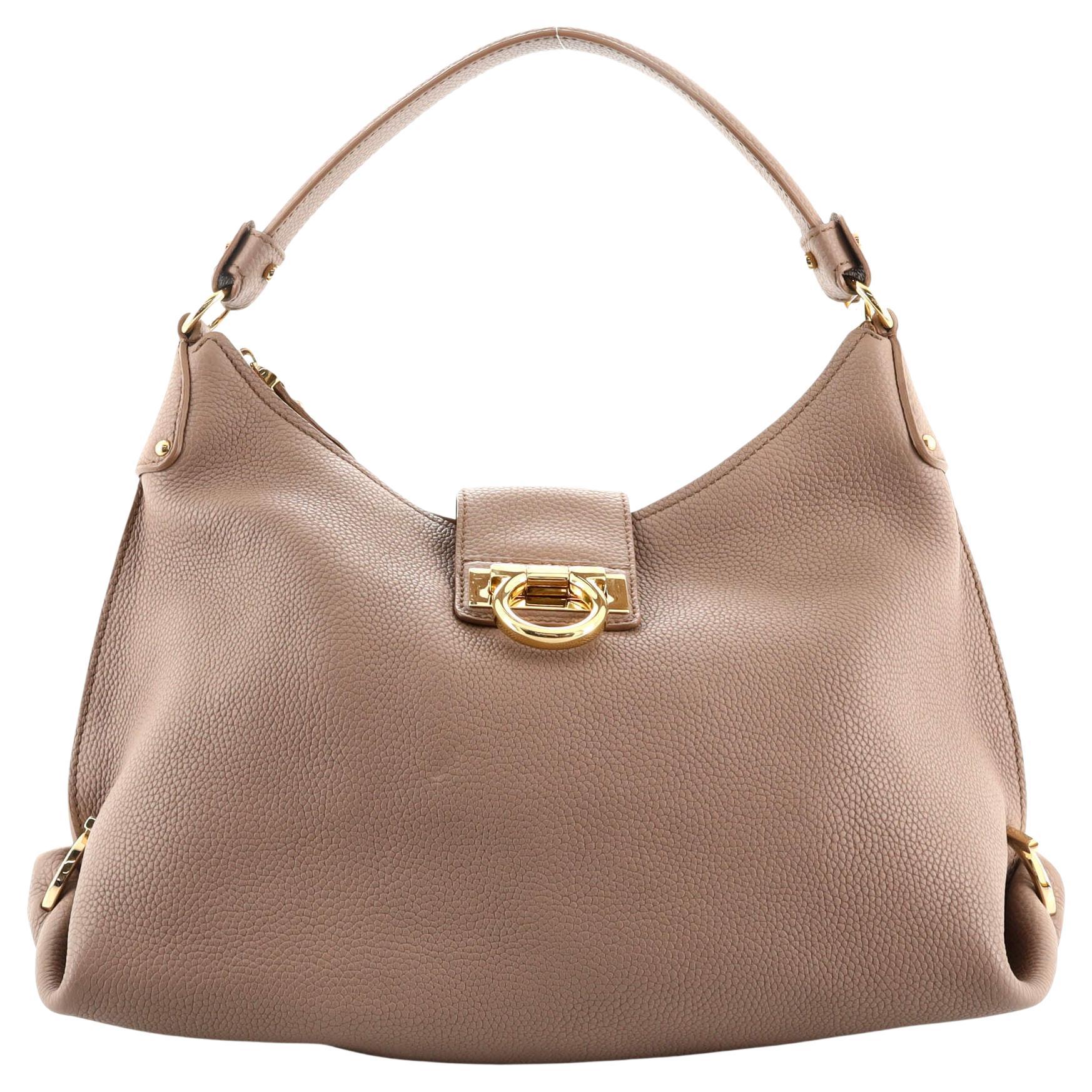 Salvatore Ferragamo Burgundy Leather Mini Sofia Crossbody Bag For Sale ...