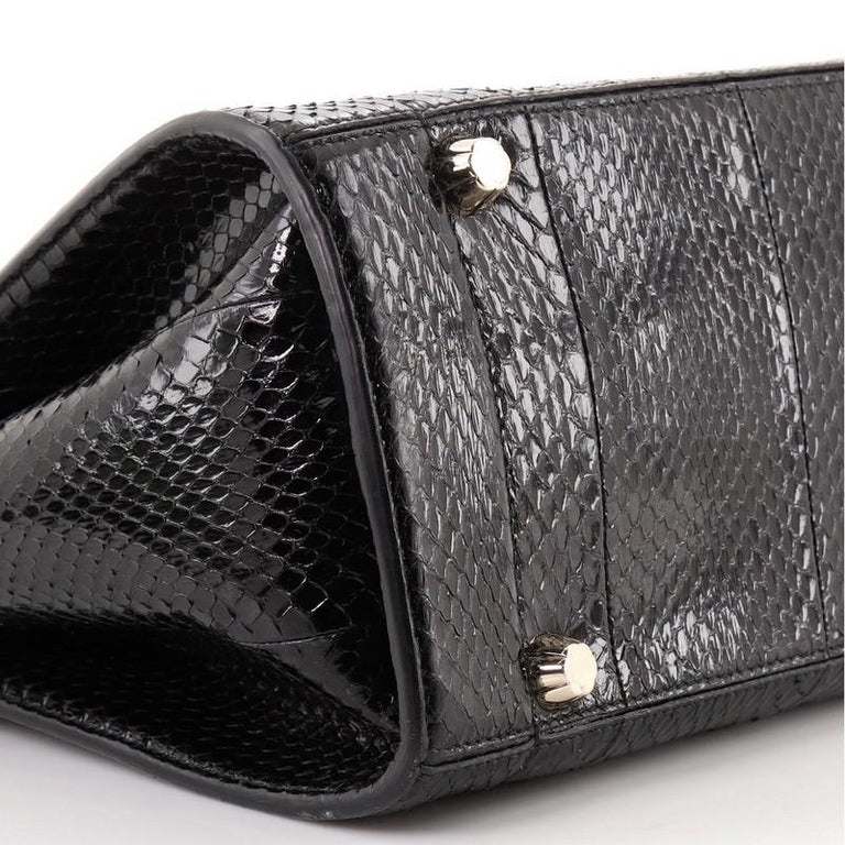 Salvatore Ferragamo Sofia Rainbow Saddle Bag Python Medium at 1stDibs