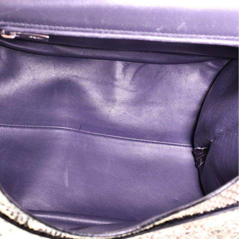 Salvatore Ferragamo Sofia Satchel Python Medium For Sale at 1stDibs